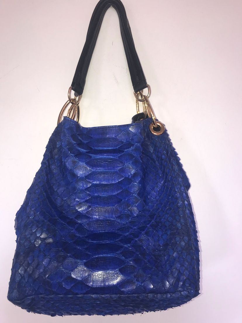 Bolsa de Couro Exótico de Python Armelin | Bolsa de Ombro Feminina Armelin Nunca Usado 82671762 ...
