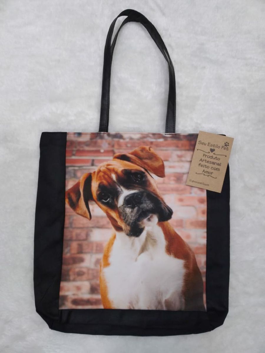 Bolsa Ecobag Cachorro Boxer | Item p/ Pet Seu Estilo Pet Nunca Usado 52102565 | enjoei