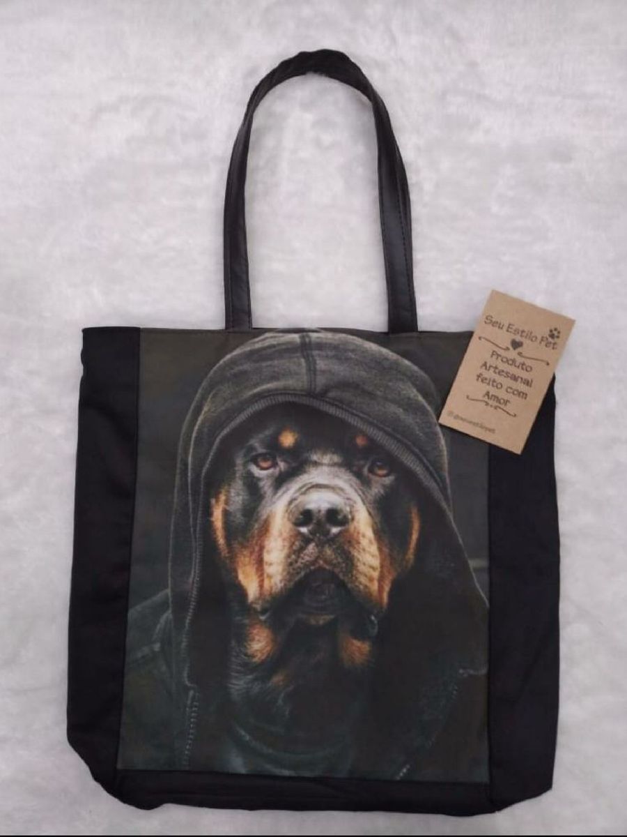 Bolsa Ecobag Cachorro Rottweiler | Item p/ Pet Seu Estilo Pet Nunca Usado 52102372 | enjoei