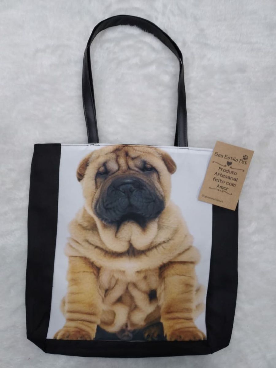 Bolsa Ecobag Cachorro Sharpei | Item p/ Pet Seu Estilo Pet Nunca Usado 52104133 | enjoei