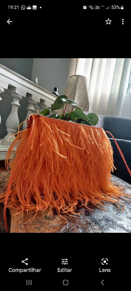 Bolsa Isla Laranja de Mão Chutch de Ombro Festa Casamento 15 Anos ...