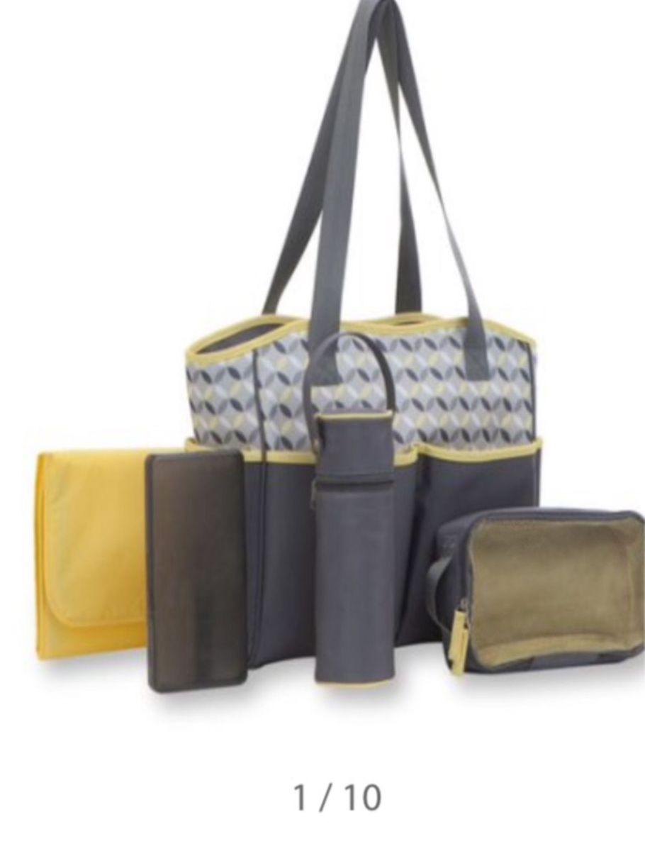 Bolsa Maternidade + Trocador + Porta Lenços + Bolsinha Térmica | Item ...
