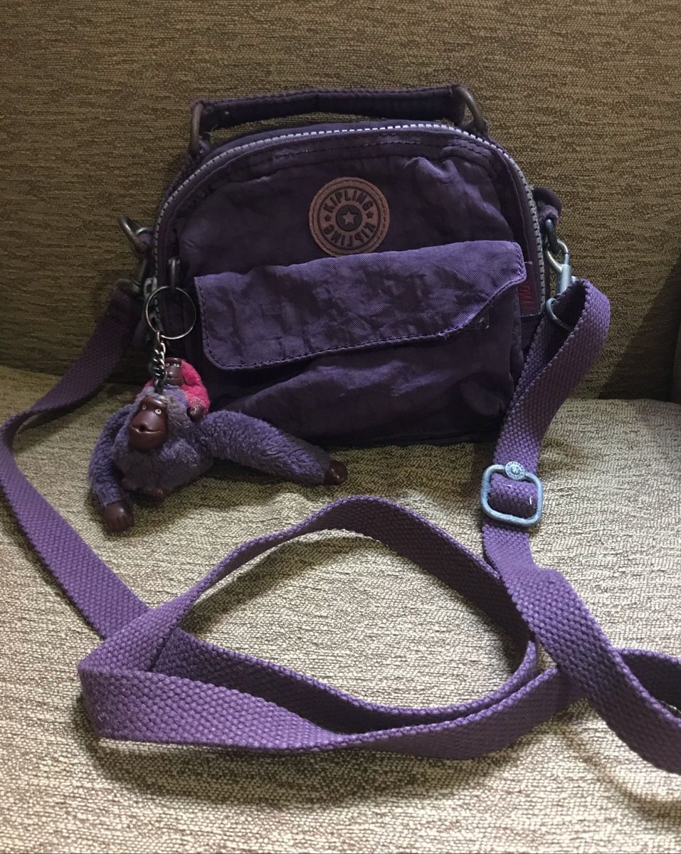 Bolsa Original da Kipling- Modelo: Puck -cor: Roxo | Carteira Feminina ...