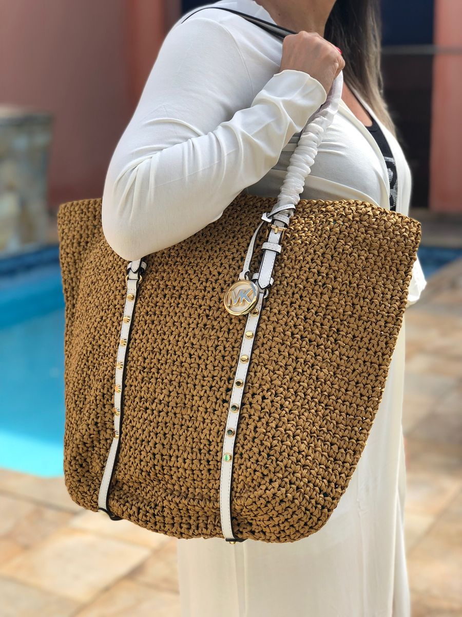 Bolsa Praia Mk | Bolsa de Ombro Feminina Michael Kors Nunca Usado ...