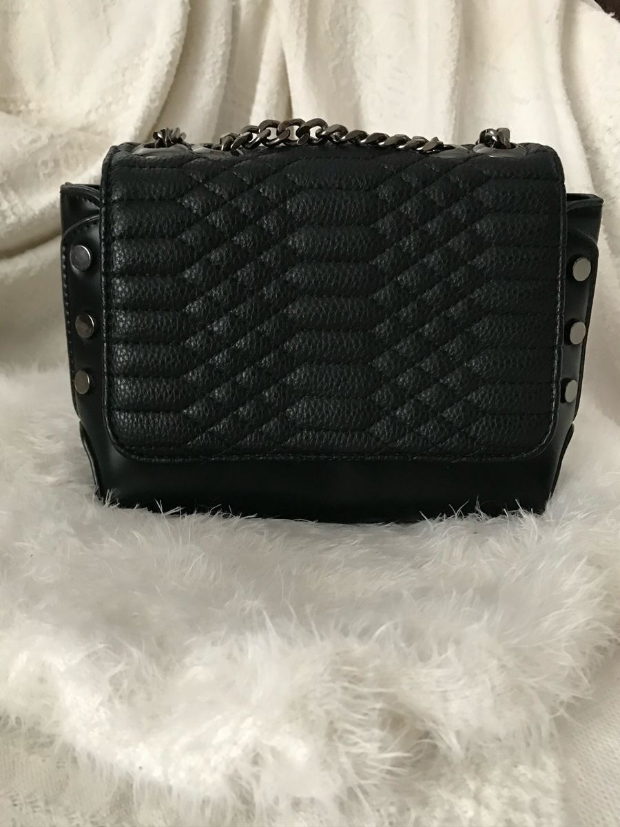 Bolsa Preta John John | Bolsa de Ombro Feminina John John Nunca Usado ...