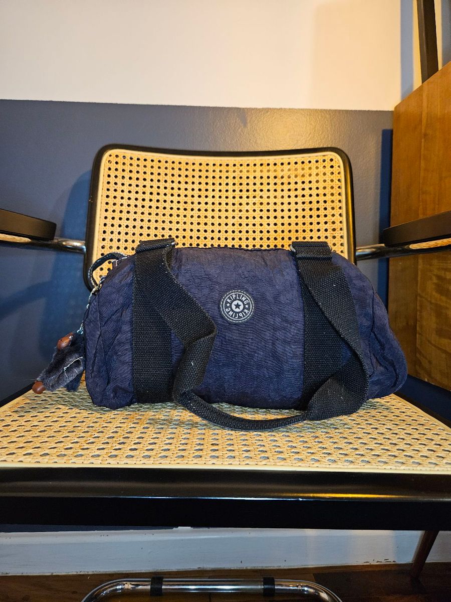 Bolsa Robin Klipling Azul Marinho | Clutch Feminina Kipling Usado ...