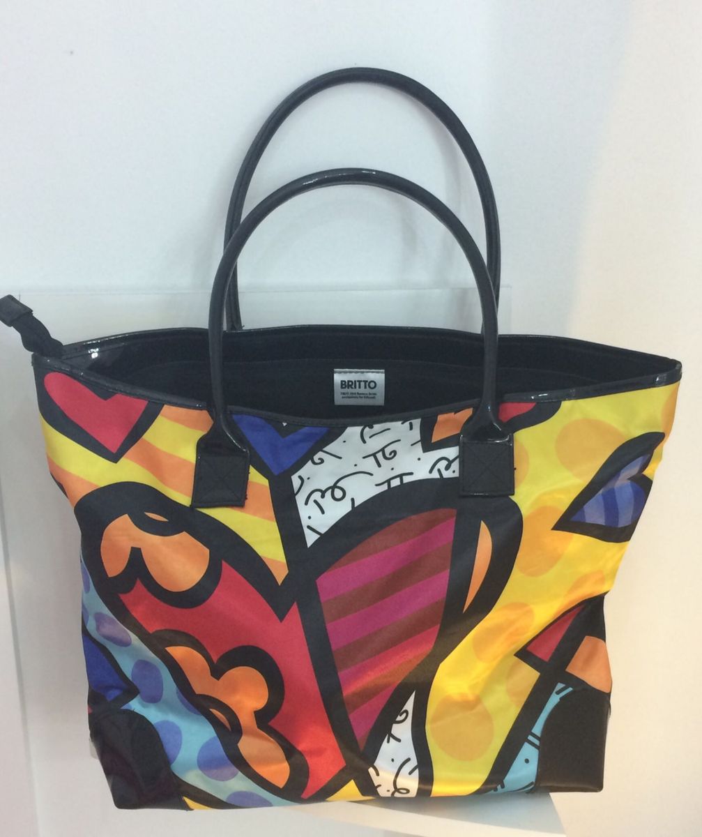 Bolsa Romero Britto | Bolsa de mão Feminina Romero Britto Nunca Usado ...