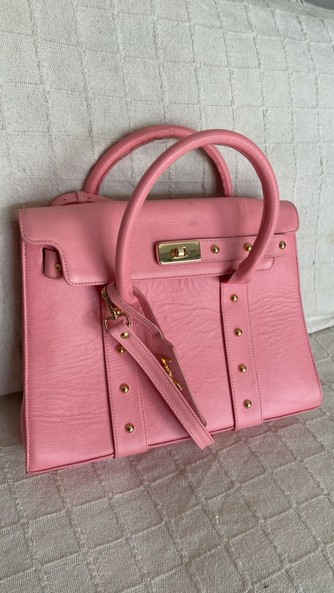 Bolsa Rosa Luiza Barcelos | Bolsa de mão Feminina Luiza Barcelos Nunca ...