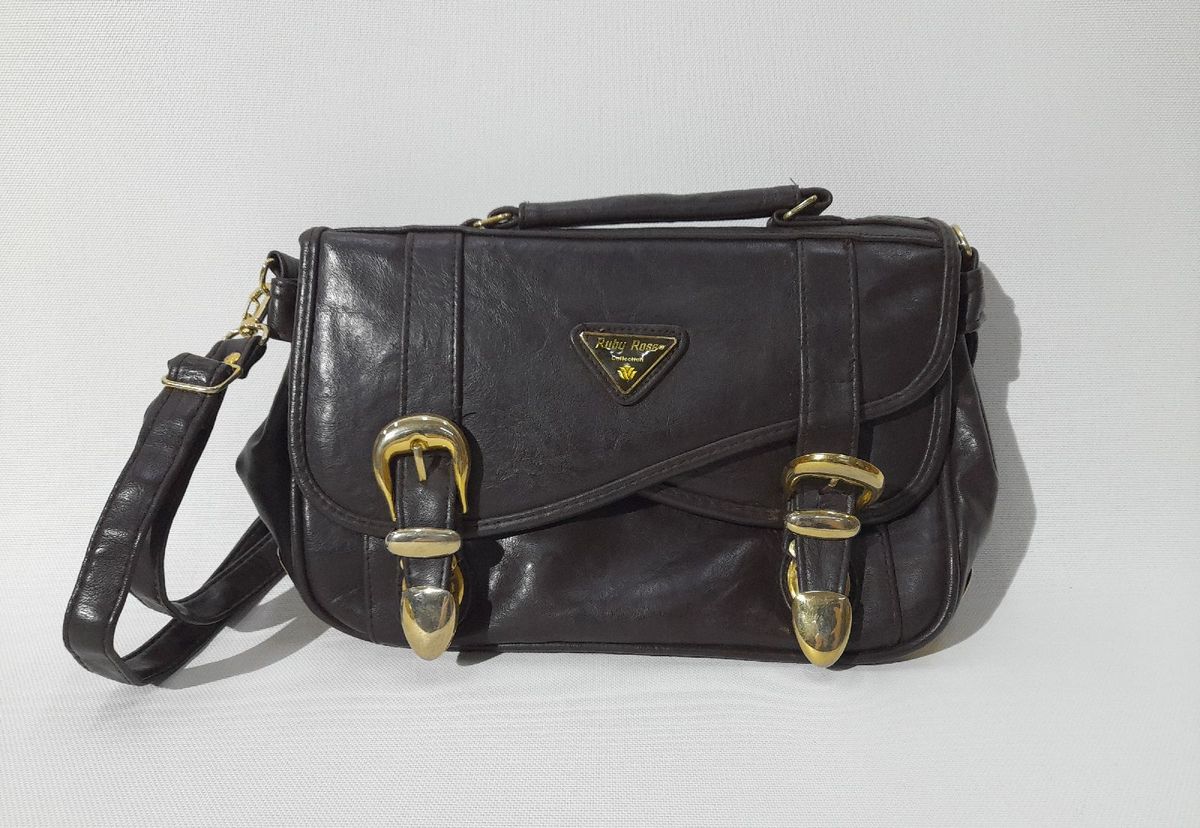 Bolsa Tiracolo Transversal Ruby Rose Collection Marrom Original | Clutch Feminina Ruby Rose ...