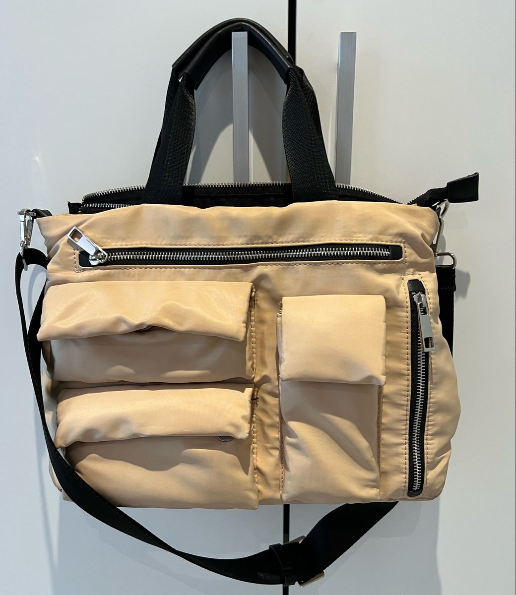 Bolsa Tote Zara Creme Bolsa De Ombro Feminina Zara Usado 79792575 Enjoei