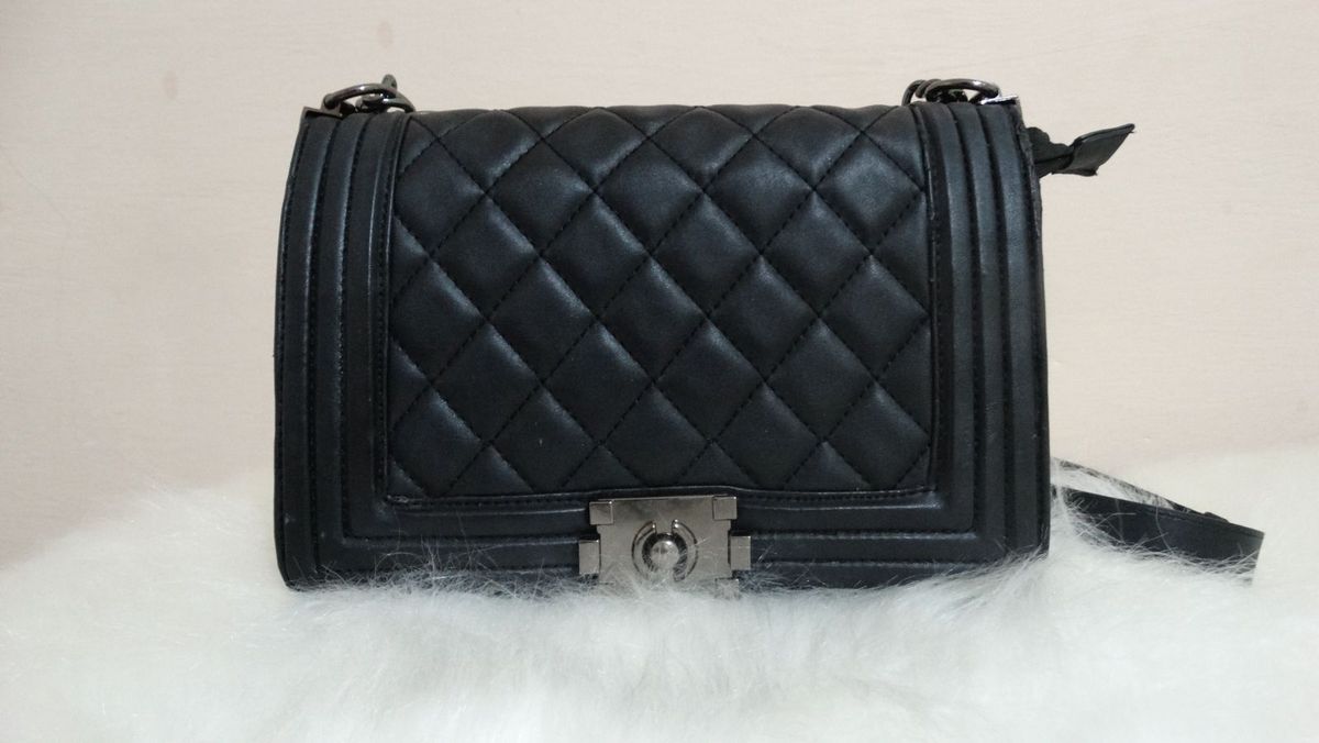 Bolsa Transversal Preta | Bolsa de Ombro Feminina Usado 32274132 | enjoei