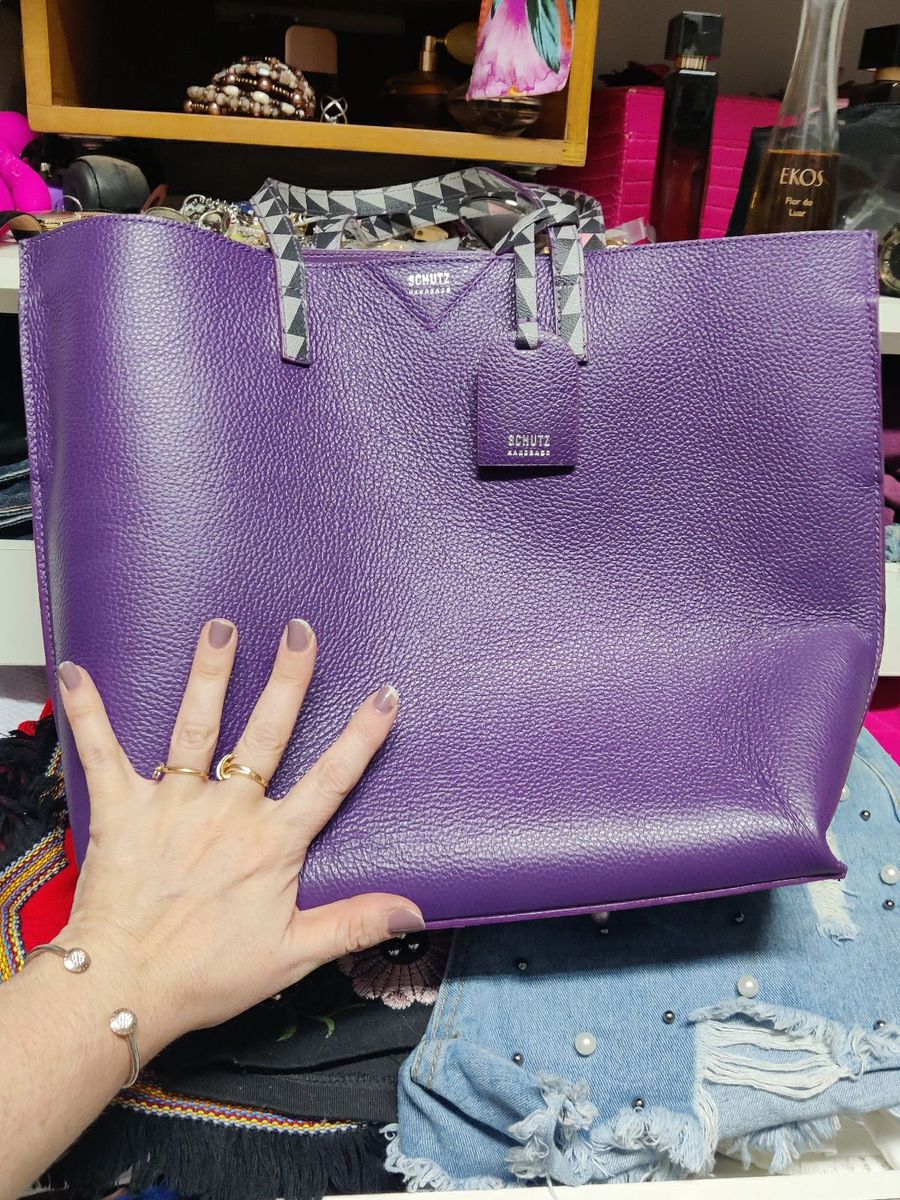 Bolsa Triângulo Uva | Bolsa de Ombro Feminina Schutz Usado 77523114 ...