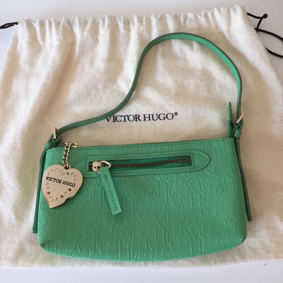 Bolsa Victor Hugo Verde-água Original | Bolsa Masculina Victor Hugo ...