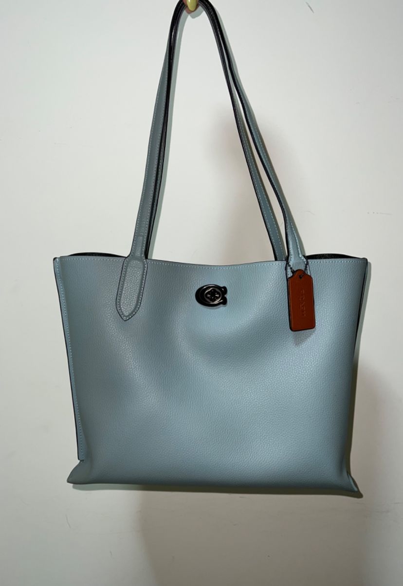 Bolsa Willow Tote Coach - Azul | Bolsa de Ombro Feminina Coach Usado ...