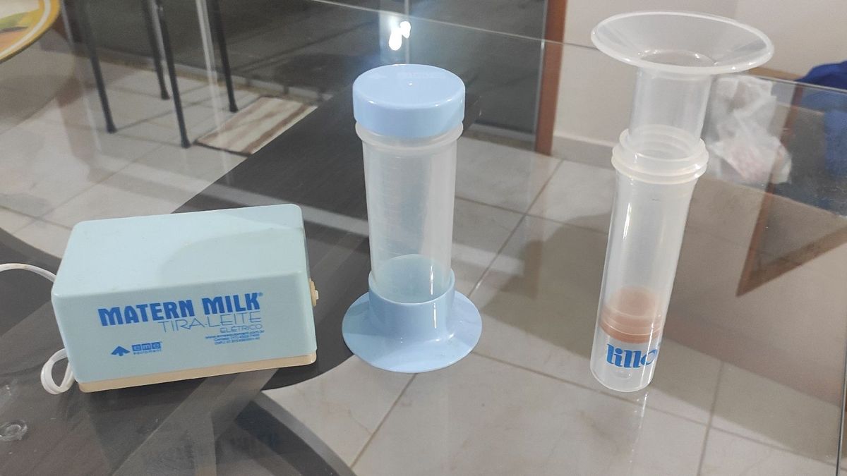 Bomba Tira Leite Elétrica 110 V - Azul - Matern Milk + Lillo Tirador de ...