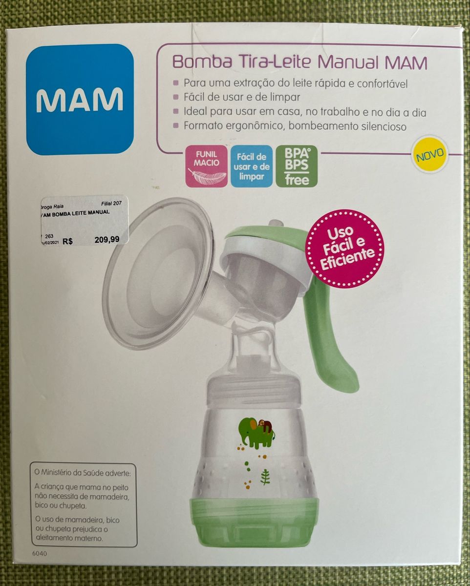 Bomba Tira-leite Manual Mam | Item Infantil Mam Usado 79322619 | enjoei