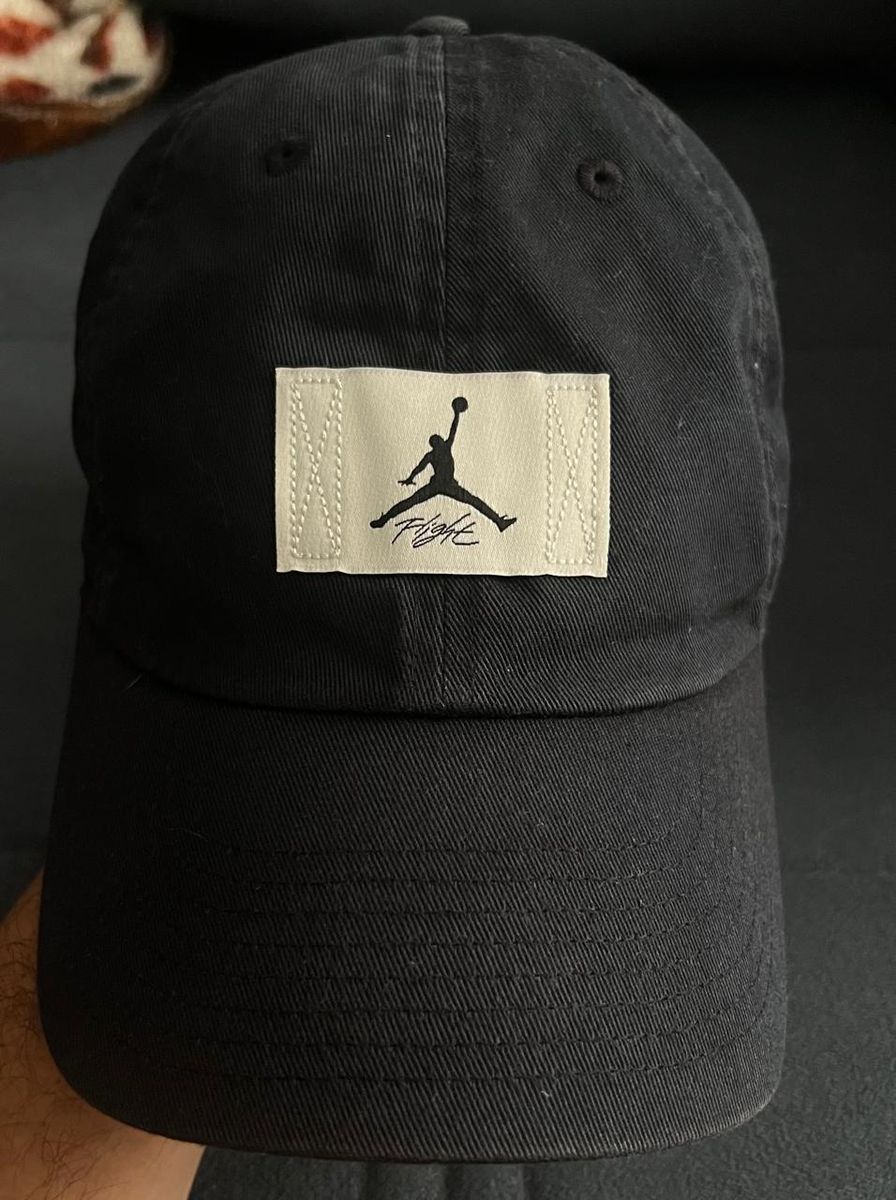 Boné Air Jordan Flight Black 100% Original 120136918 | enjoei