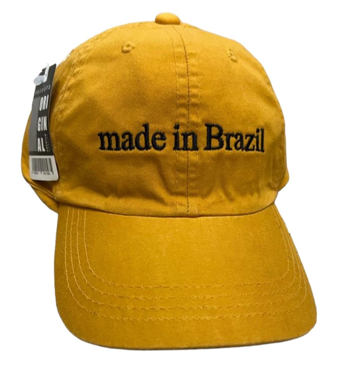 Boné Amarelo Bordado Made In Brazil 79337567 | enjoei