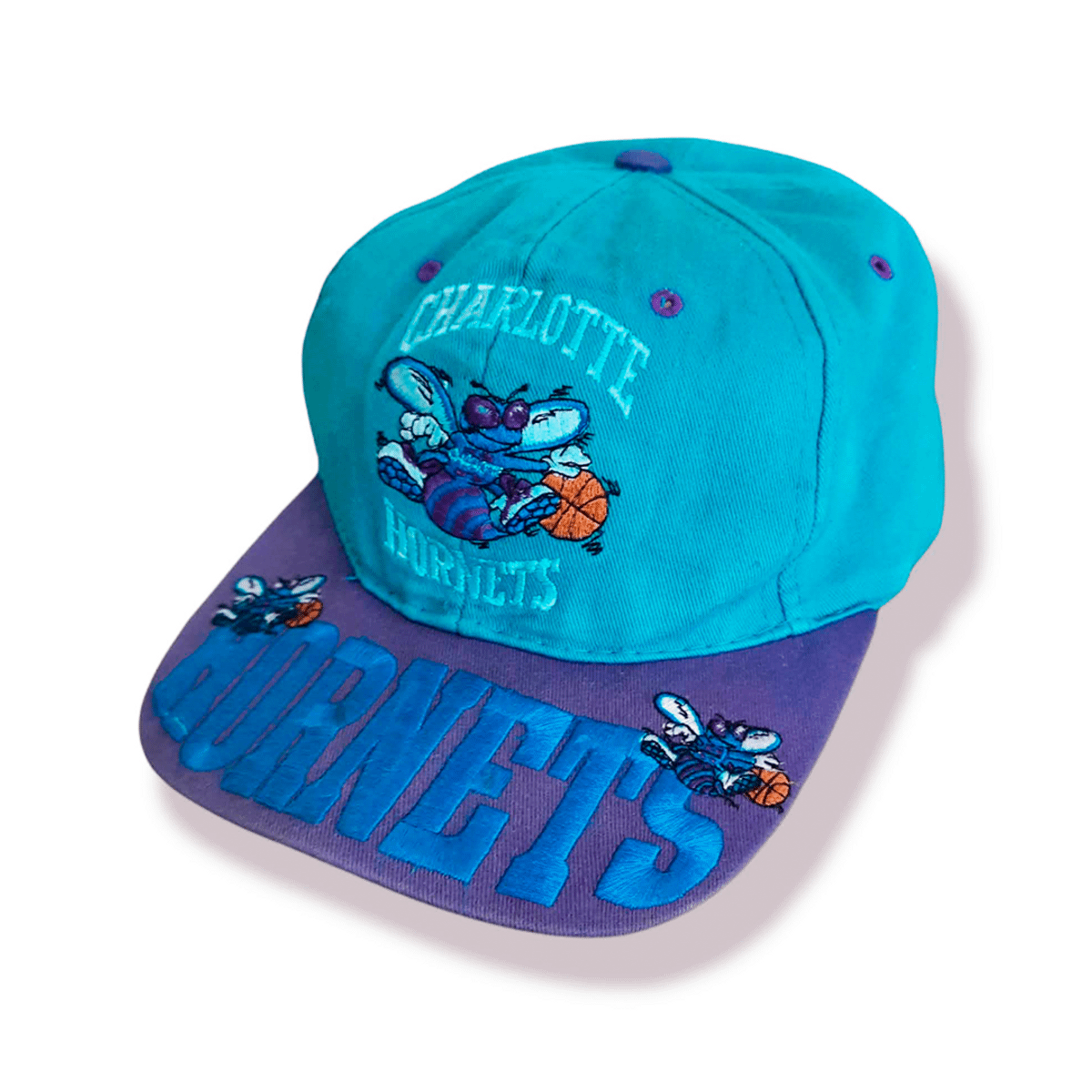 Boné Charlotte Hornets Vintage Importado 1990's 68940966 | enjoei