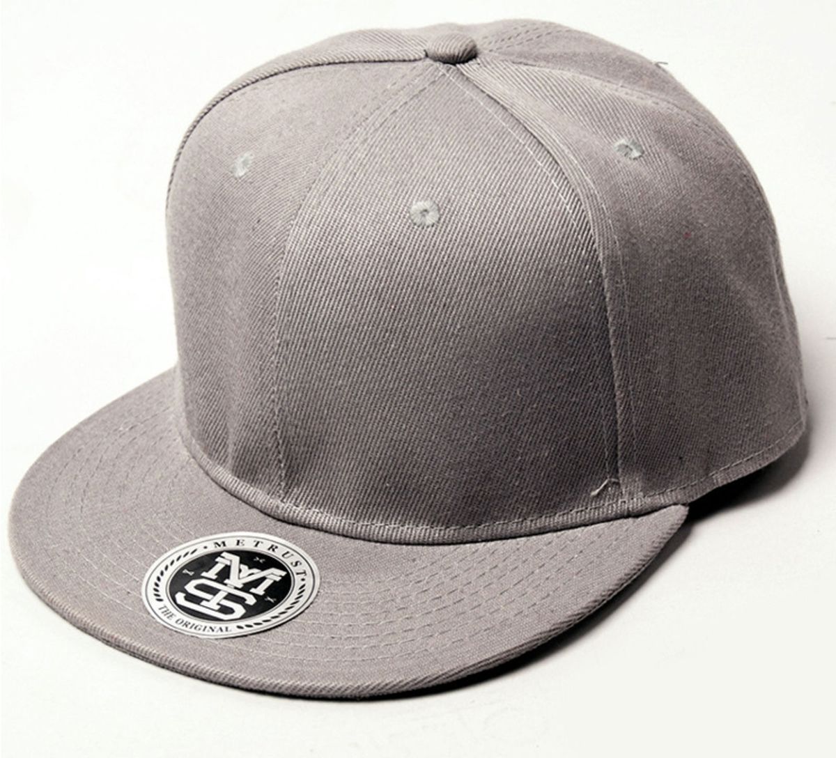 Boné Cinza Liso Snapback 2077609 | enjoei