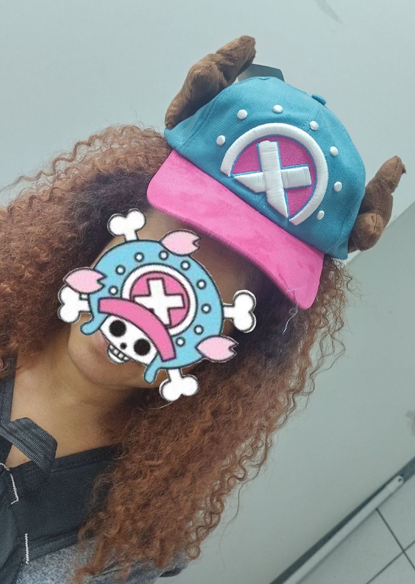 Boné do Chopper com Galhada (chifres) de Pelúcia One Piece Tony Rena ...