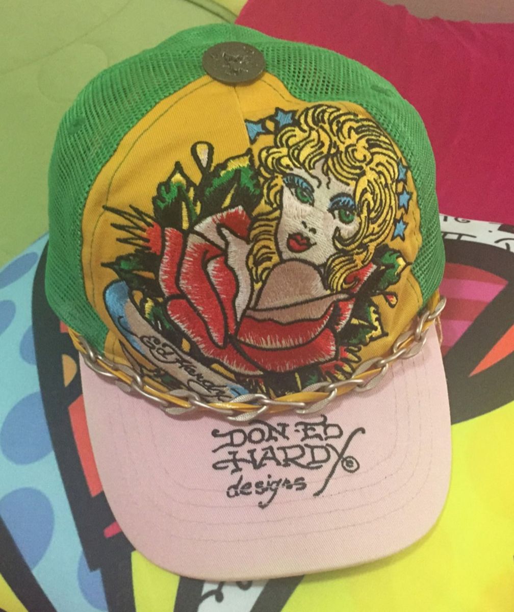 Boné Don Ed Hardy | Chapéu Feminino Don Ed Hardy Usado 14211303 | enjoei