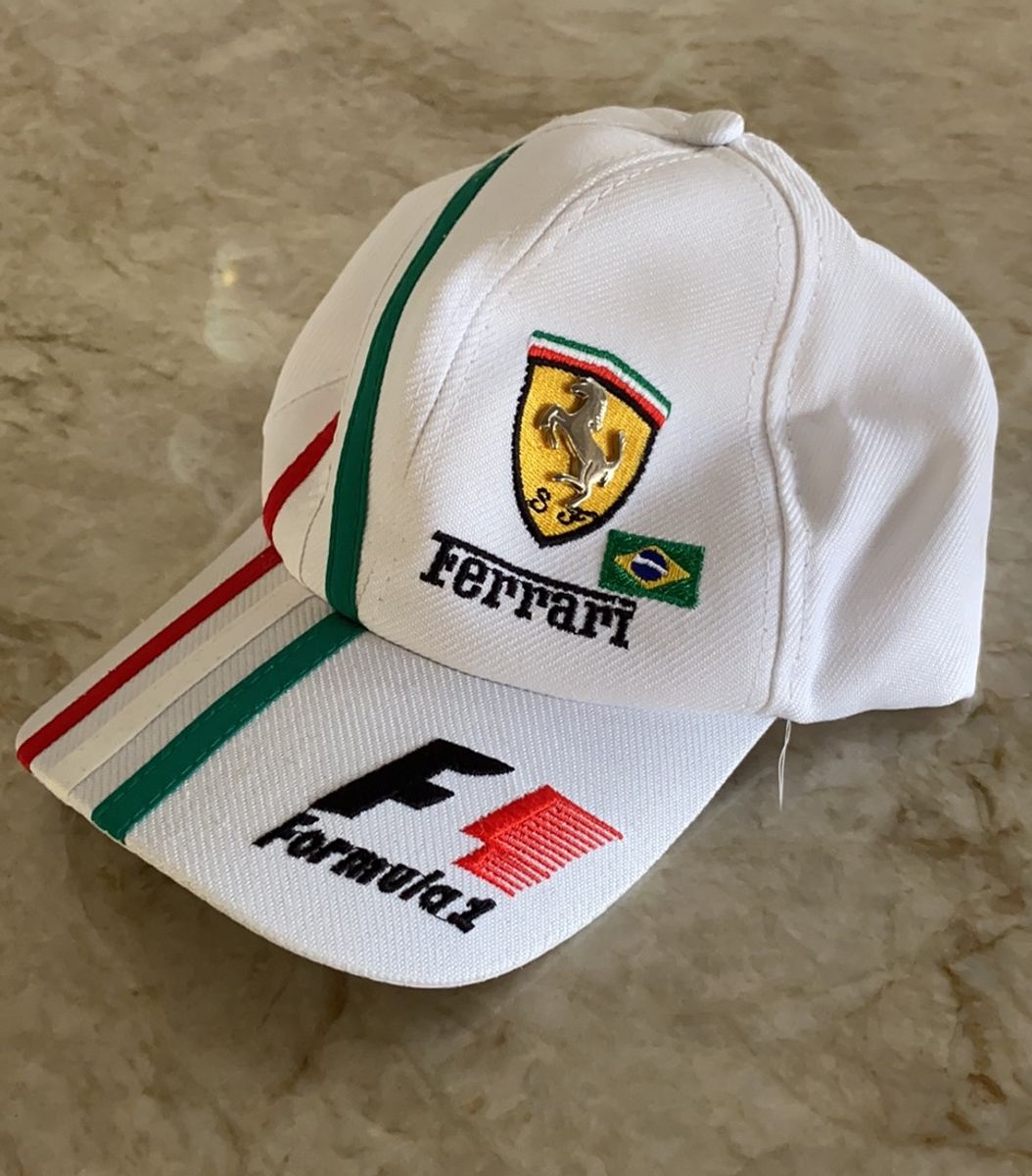 Boné Fórmula 1 Ferrari Branco 75066962 | enjoei