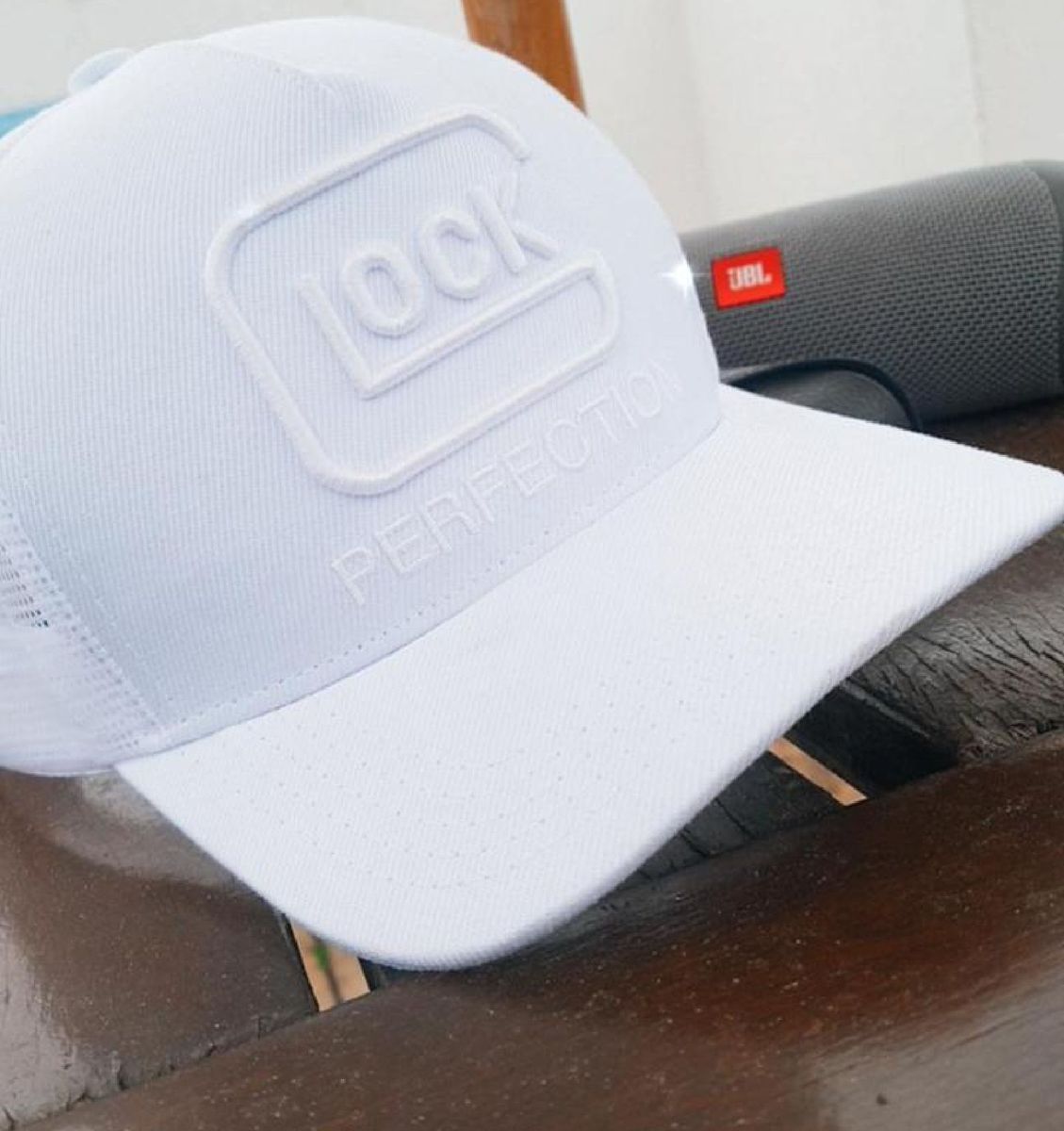 Boné Glock Premium Branco 56772284 | enjoei