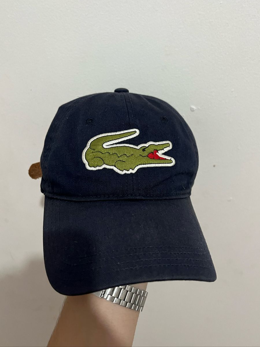 Boné Lacoste Big Crock Azul Marinho Original 75791191 | enjoei
