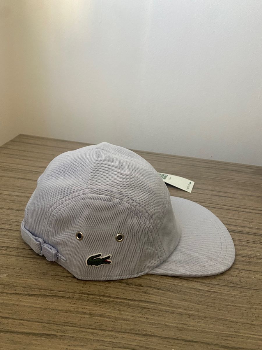 Boné Lacoste Girolle de Algodão Pique Original Azul Claro 104640927 ...