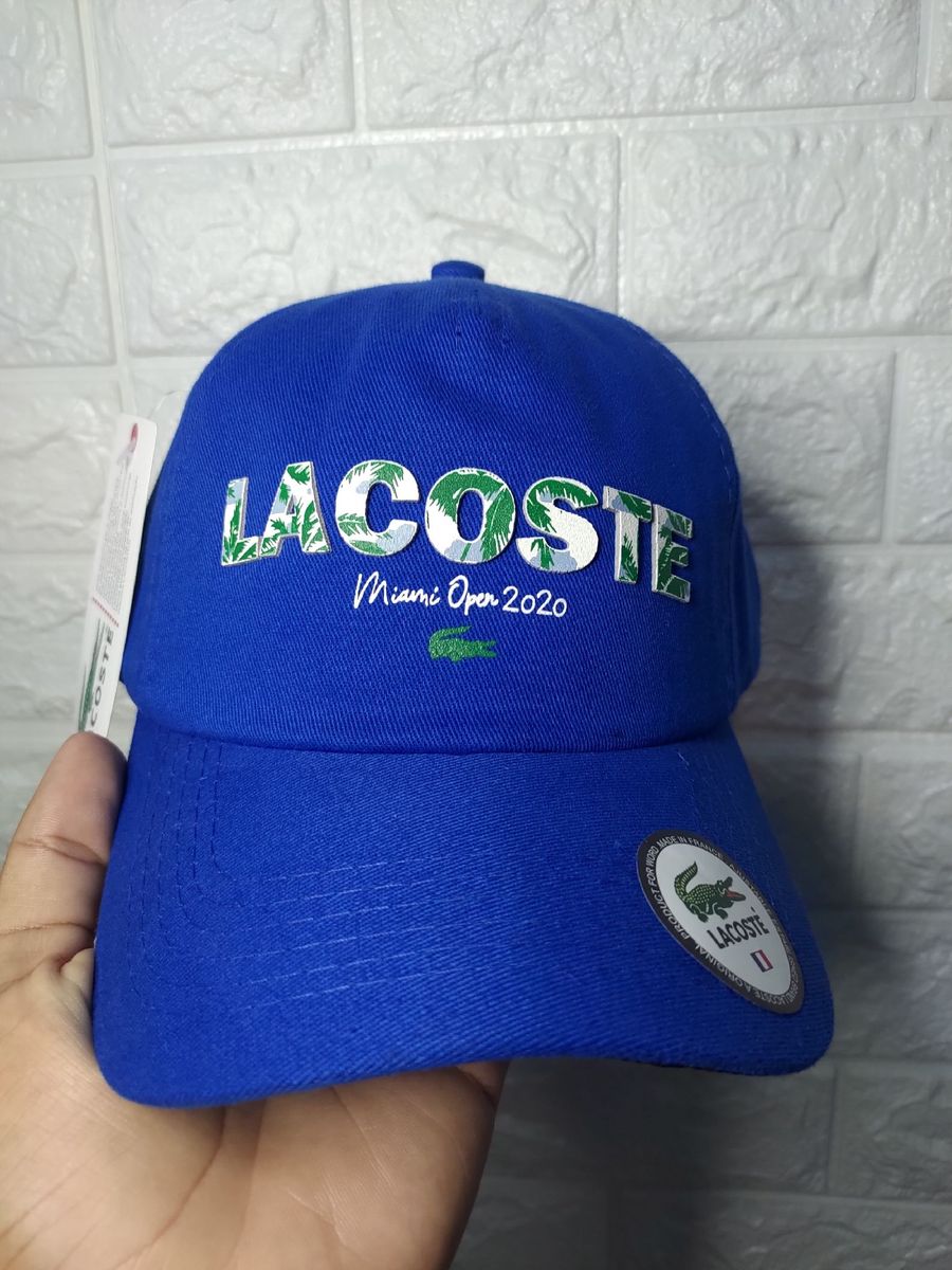 Boné Lacoste Miami Open Azul - Lançamento 2020 48826192 | enjoei