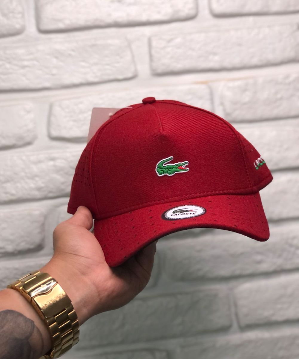 Boné Lacoste Vermelho Masculino 66294707 | enjoei