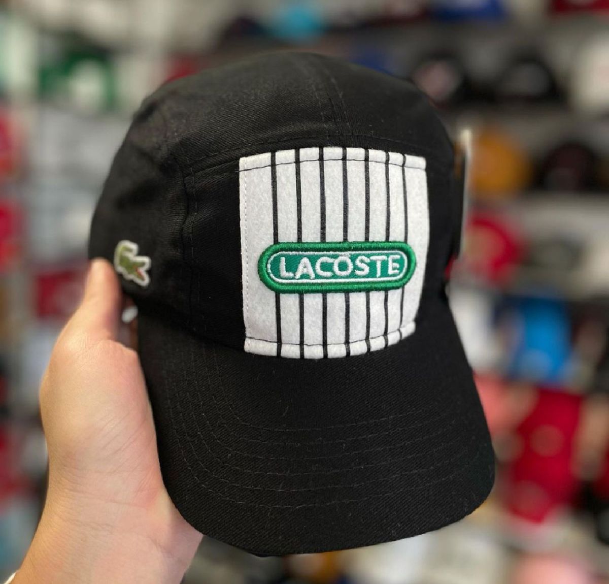 Boné Lançamento Lala Listrado Croc Lateral 57481109 | enjoei