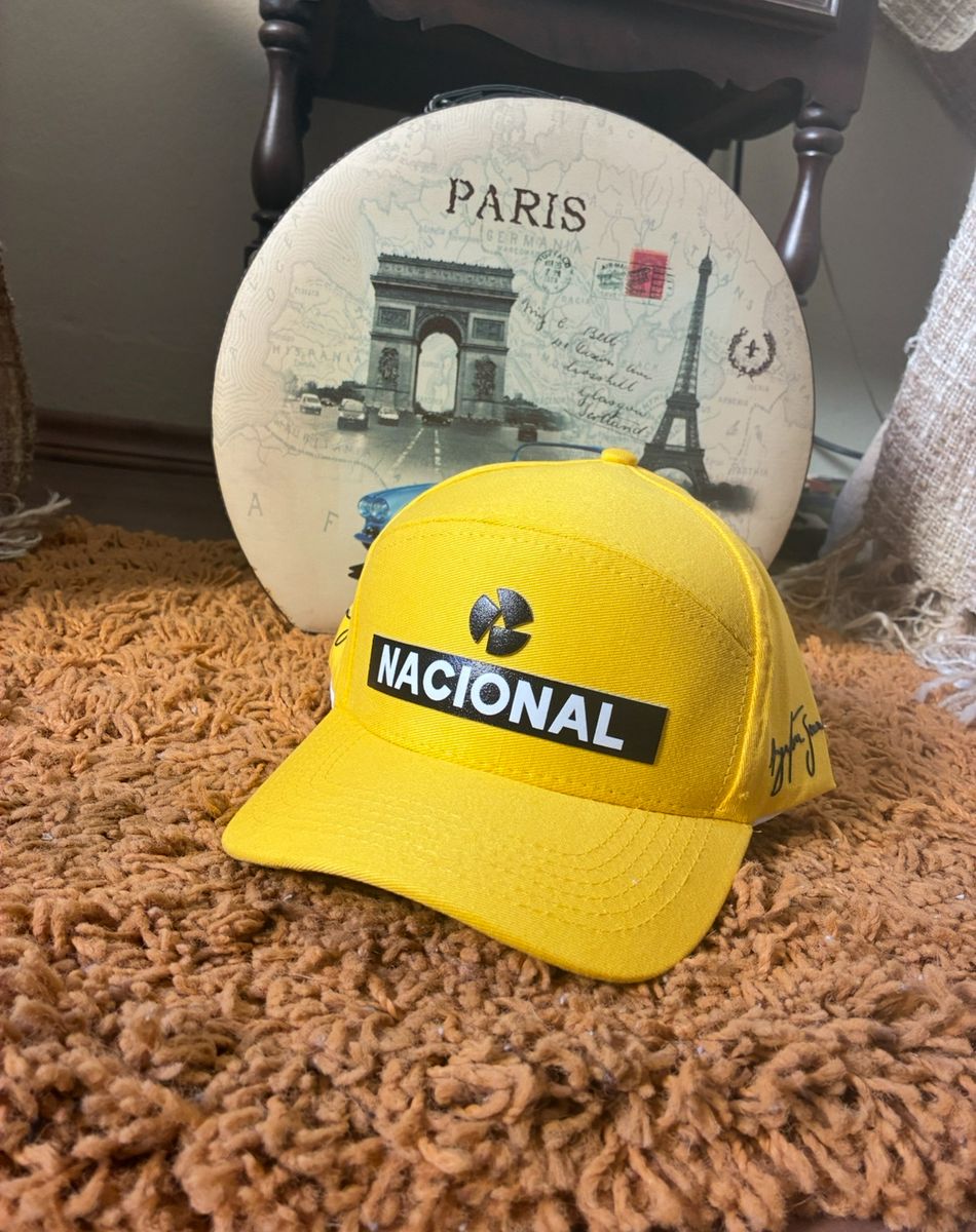 Boné Nacional Ayrton Senna Amarelo Raro 128989421 | enjoei