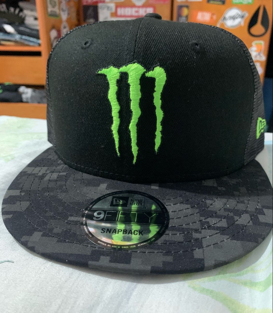 Boné New Era Monster Energy Snapback Trucker 80126303 | enjoei