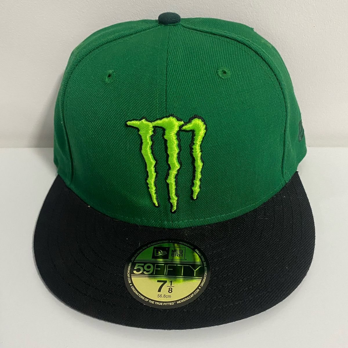 Boné New Era Monster Energy Verde com Aba Preta 77768242 | enjoei