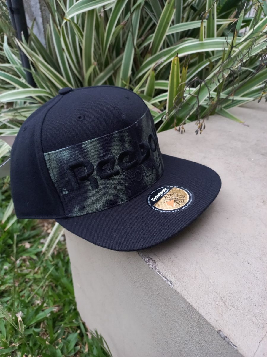Boné Reebok Classics Foundation Aba Reta Marble Preto Retro Snapback ...