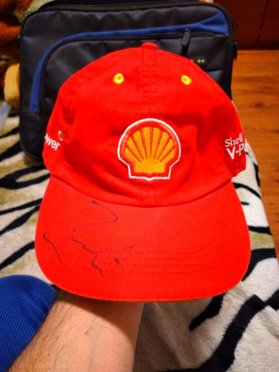 Boné Shell - Autografado Ricardo Zonta Piloto 107792714 | enjoei