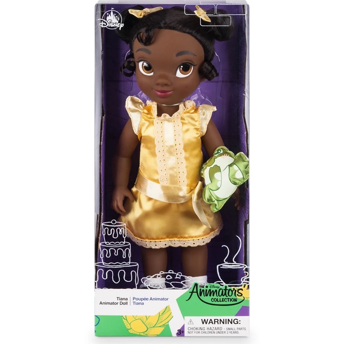 Bonec Tiana a Princesa e O Sapo Original Disney Animators | Brinquedo ...