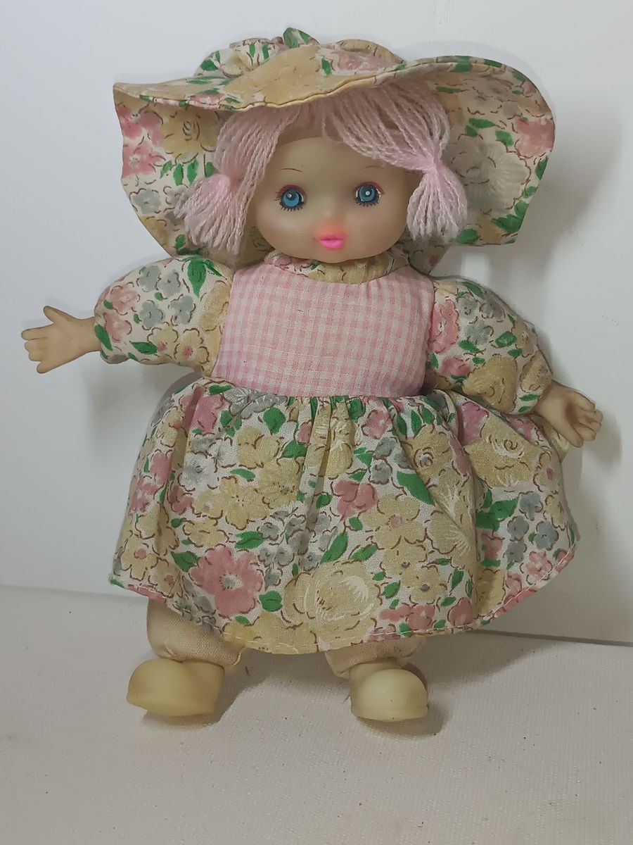 Boneca Antiga de Pano 20cm Colecionável Ver Descrição | Produto Vintage ...