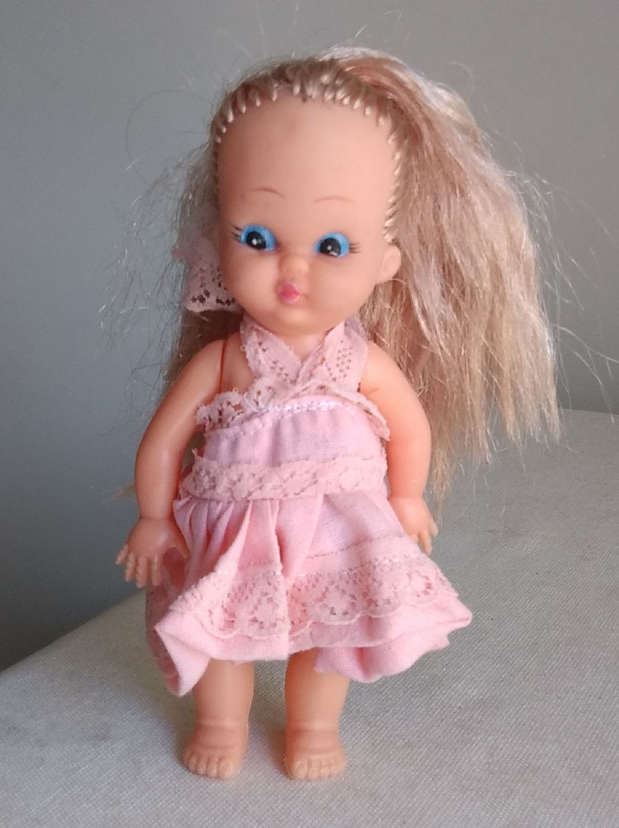 Boneca Antiga de Plástico 15cm Colecionável Raridade | Produto Vintage ...