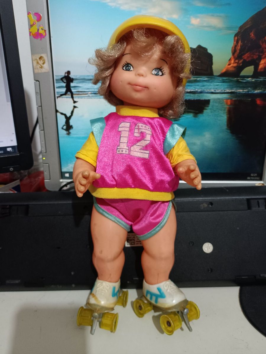 Boneca Antiga Lu Patinadora Megaplastic Conforme Anuncio | Brinquedo ...