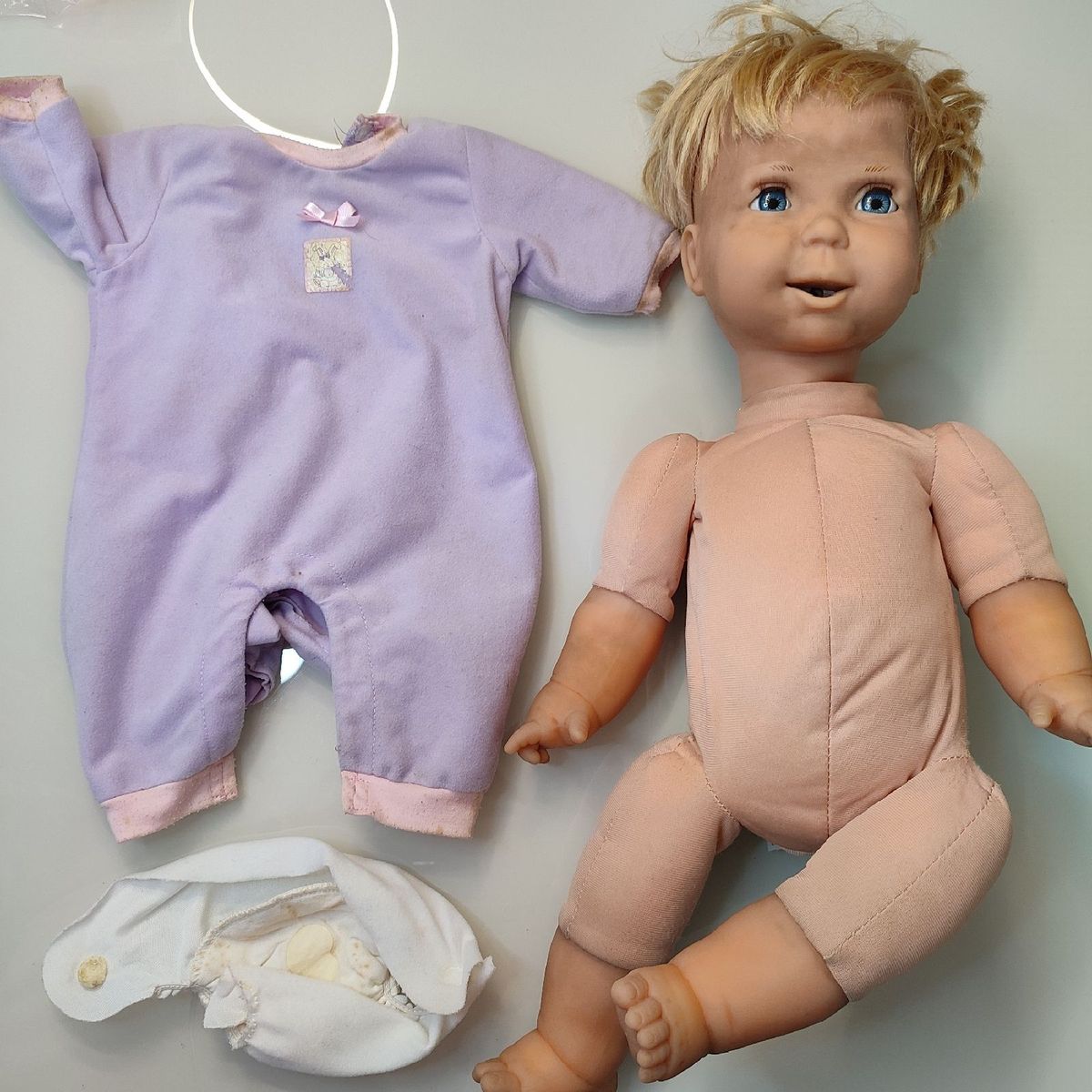 Boneca Antiga Miracle Baby Ler Descrição | Brinquedo para Bebês Mattel ...