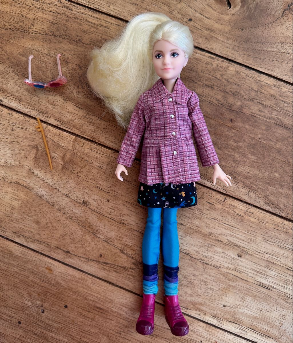 Boneca Articulada Luna Lovegood Harry Potter Mattel | Brinquedo Mattel ...