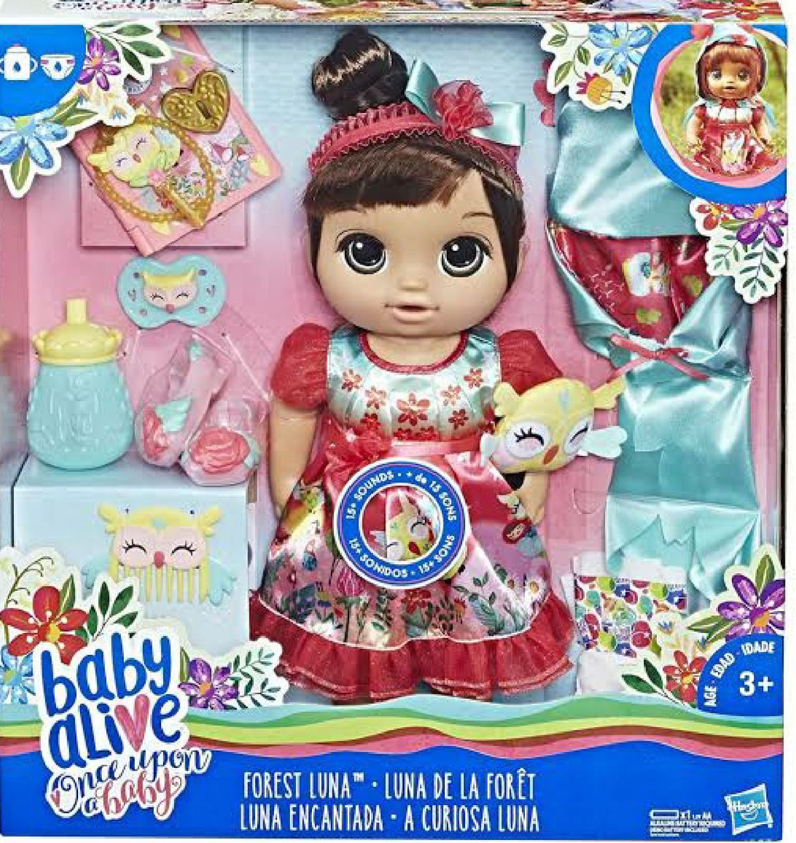 Boneca Baby Alive a Curiosa Luna Baby Floresta Luna Importada ...