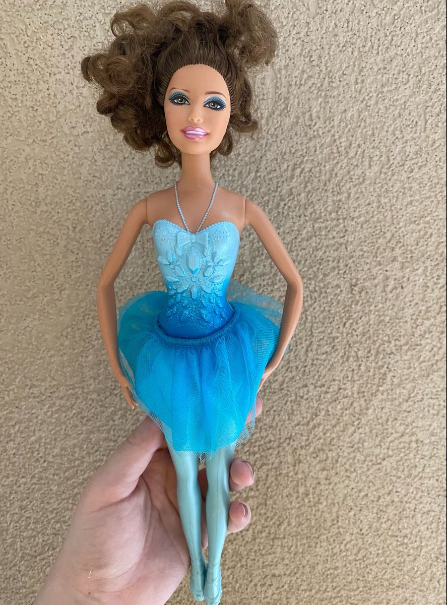 Boneca Barbie Bailarina Azul. | Brinquedo para Bebês Mattel Usado ...