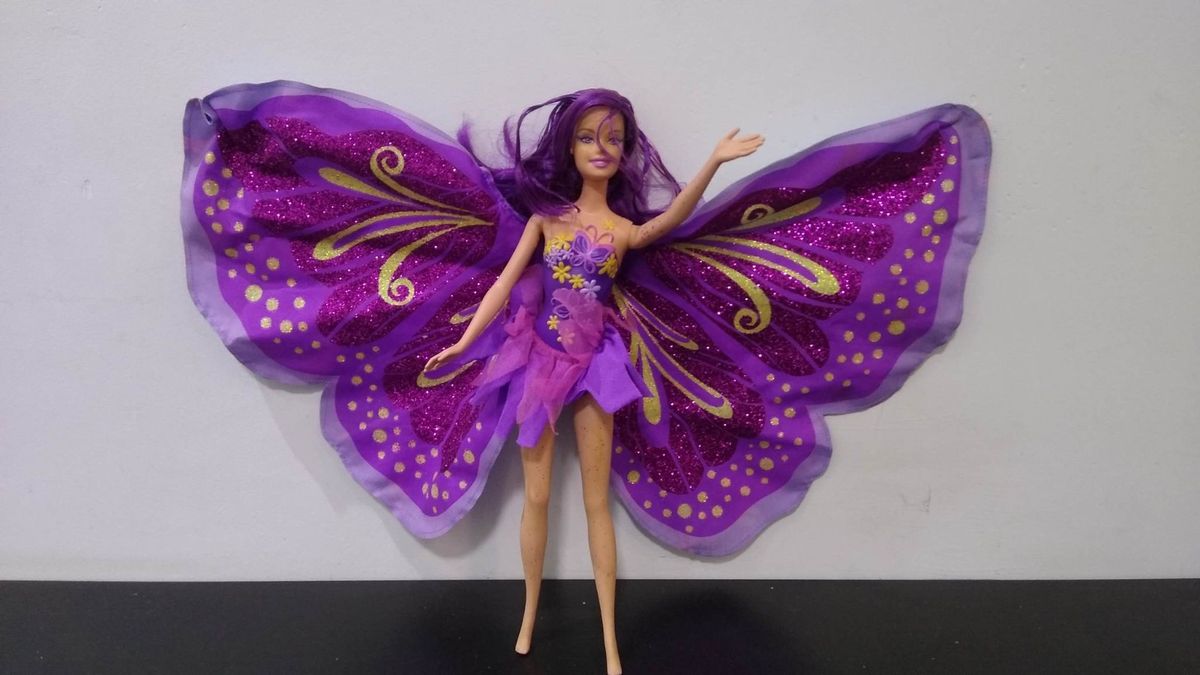 Boneca Barbie Fairytopia Roxa - Mattel | Brinquedo Mattel Usado ...