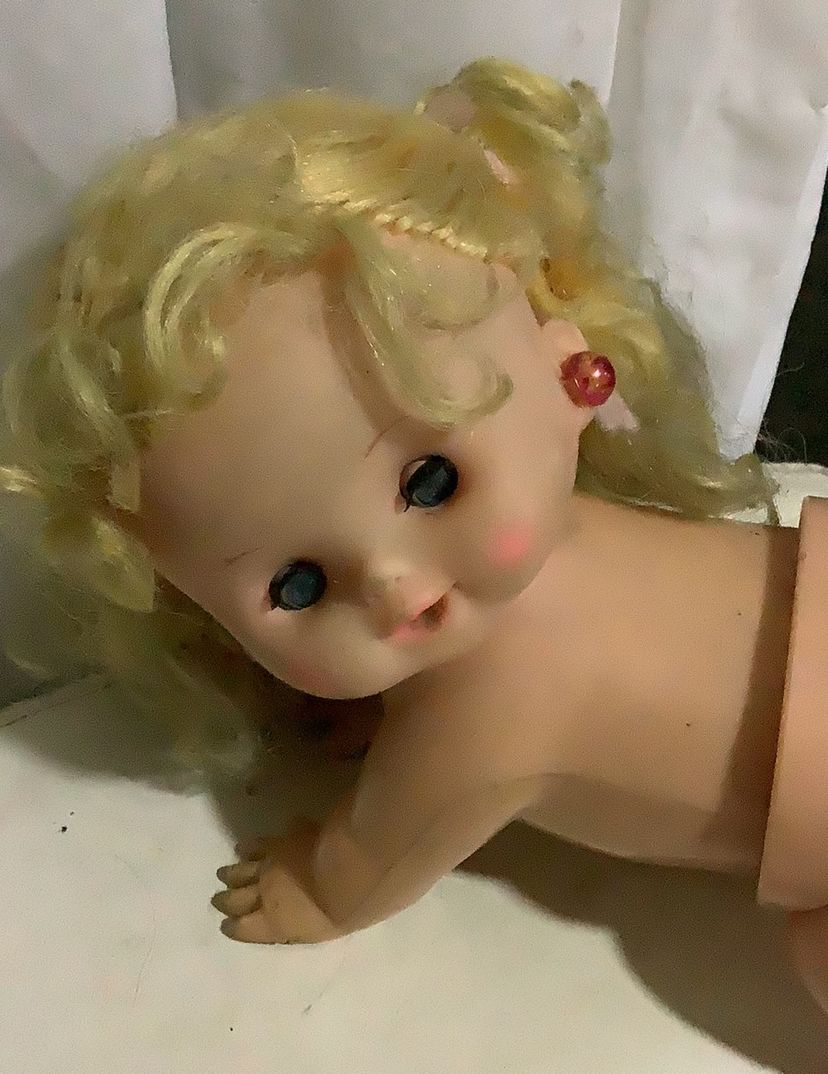 Boneca Bebê Que Engatinha Antiga | Produto Vintage e Retro Usado ...