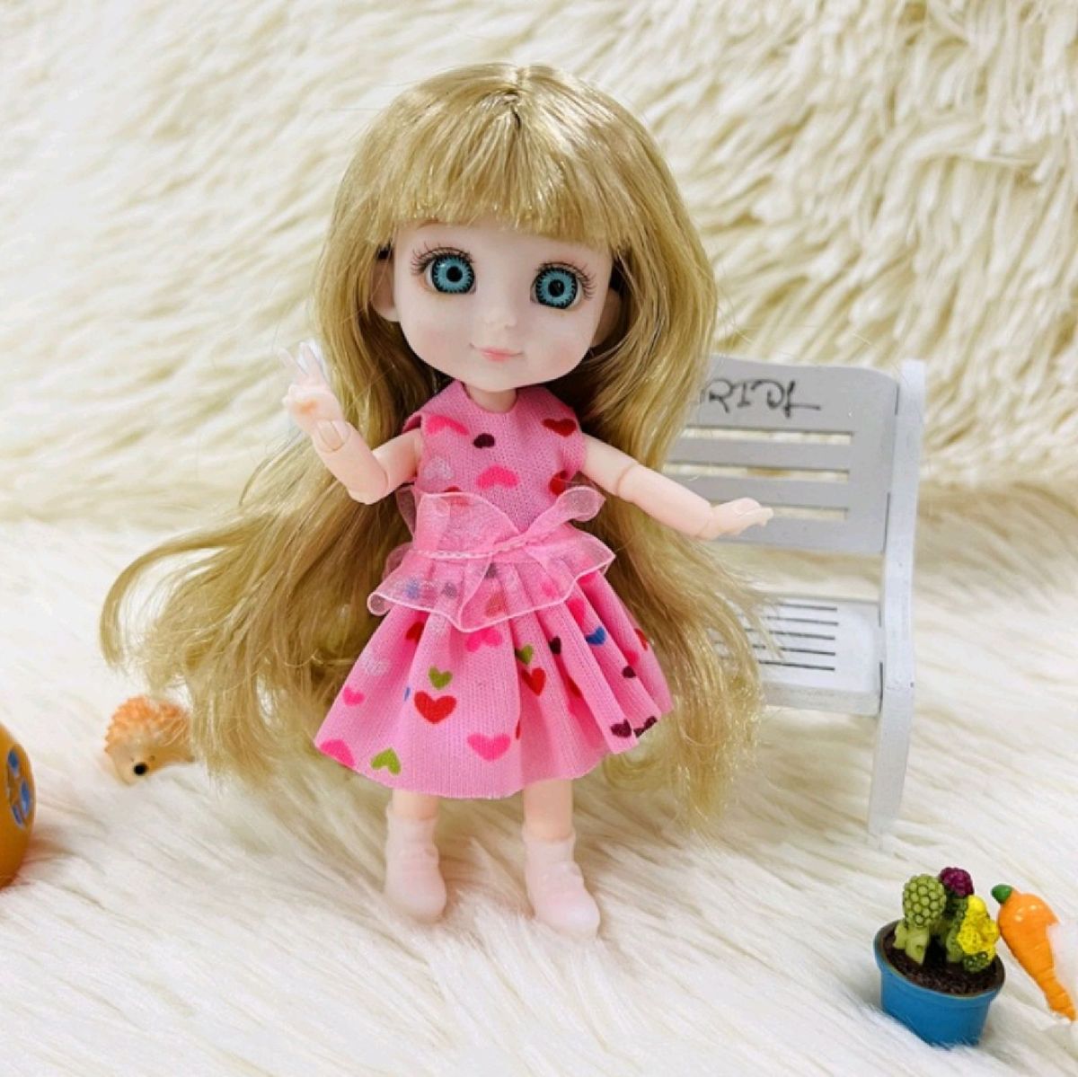 Boneca Bjd Articulada Lindinha Brinquedo Chinesinha Bts Black Pink ...