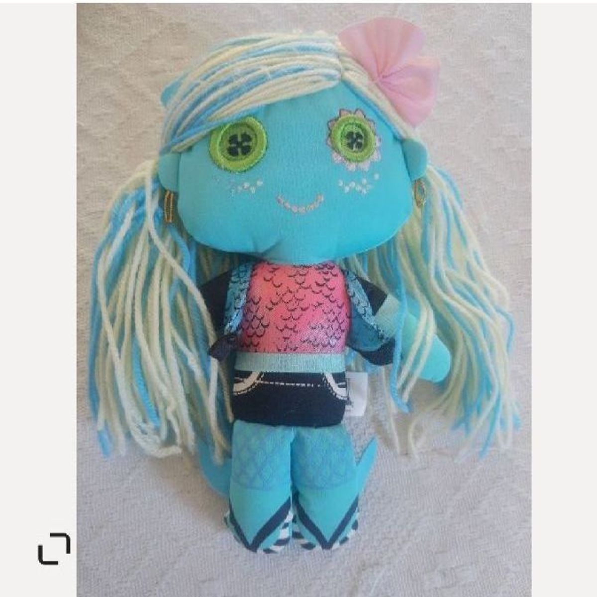 Boneca de Pano Monster High Lagoona | Brinquedo Monster High Usado ...